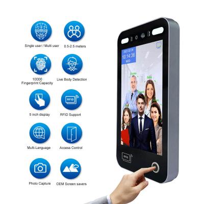 China Biometric Access Control Products 8 Inch Screen Wifi Facial Recognition Access Control Support App Notification for sale