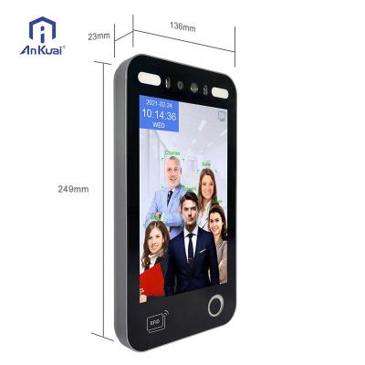 China 8-Inch HD IPS WiFi TCP Door Access Control System Biometric AI Face Palm Vein Recognition RFID Reader Night Vision Reset for sale