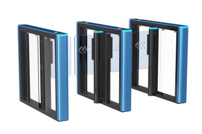 China Heavy-Duty SUS304 Stainless Steel Pedestrian Swing Barrier, Matched With Standard Industrial Power Supply System for sale
