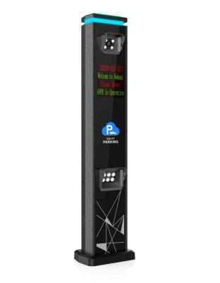 China AnKuai AK-P828-SP License Plate Recognition Terminal with 5MP HD LPR Camera, 4-Line LED Display, and QR Code Scanning Support for sale