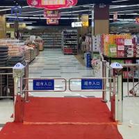 China Supermarket Swing Turnstile Gate Automatic Pedestrian Access Control Solution for Shopping Centers for sale