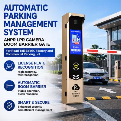 China Automatic Parking Management System ANPR LPR Camera Boom Barrier Gate for Road Toll Booth Factory and Commercial Parking Lot for sale