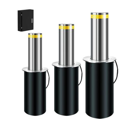 China Thickened flange hydraulic retractable bollards, fast automatic retraction, deep underground installation, customized for road vehicle access management for sale