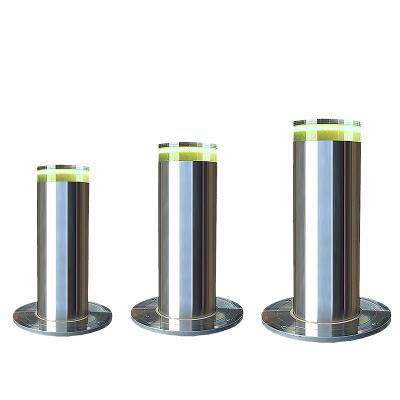 China Reinforced flange hydraulic retractable security bollards, rapid descending response, deep buried foundation design, suitable for vehicle passage regulation for sale