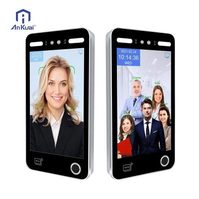 China Night Vision Face Recognition Terminal Time Attendance Management System School APP Push For Facial Access Control for sale