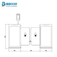 China Retractable Entry Sliding Pedestrian Turnstile Gate Automatic Access Control for sale