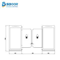 China Retractable SS304 Pedestrian Security Gate Rfid Card Reader for sale
