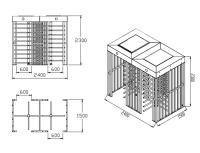 China Exit Full Height Turnstile Gate for sale