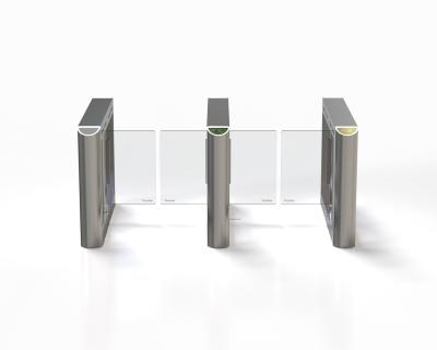 China Optische Aangemaakte de Poortturnstile van de Glassnelheid Schommelingsbarrière met Multipassagemanier Te koop
