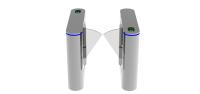 China 700mm Width Electronic Flap Barrier Turnstile Pedestrian Automatic Systems Entry Systems for sale