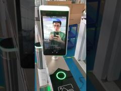 High Speed Glass Security Turnstiles Anti Crush Optical Face Recognition Turnstiles