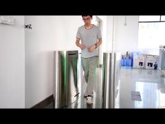 RFID Electronic Flap Barrier Turnstile Smart Pedestrian Door Access Control System