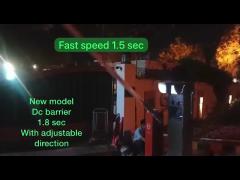 Parque de estacionamento Porta de barreira de braço reto com alto nível integrado e motor DC24V sem escovas