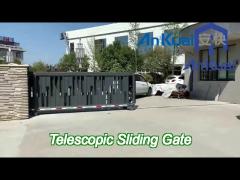 ankuai high security retractable sliding gate automatic telescopic sliding driveway gate