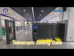 enhance security telescopic sliding barrier high efficiency custom size