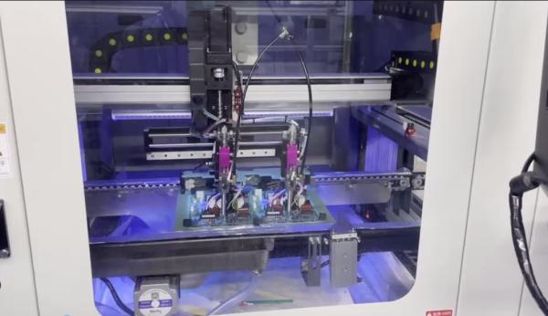 Quality Double Valve Five Axis PCBA Conformal Coating RTV Dispensing Machine for sale