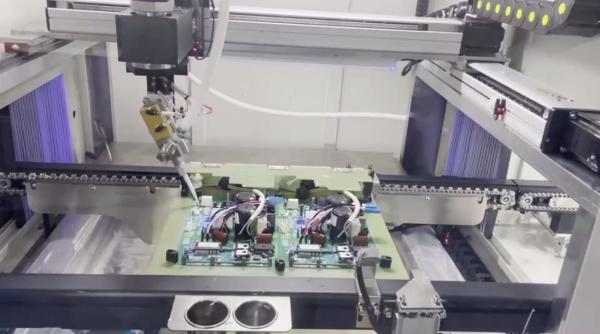 Quality Double Valve Five Axis PCBA Conformal Coating RTV Dispensing Machine for sale