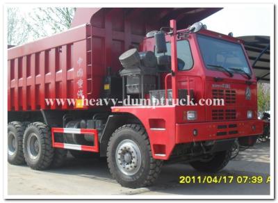 China Sinotruk howo heavy duty loading mining dump truck for big rocks in wet mining road for sale