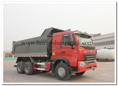 Cina La cabina diesel dell'autocarro con cassone ribaltabile del ribaltatore di Howo A7 A7W con 12R20 stanca il colore rosso ed il capovolgimento pesante di conclusione in vendita