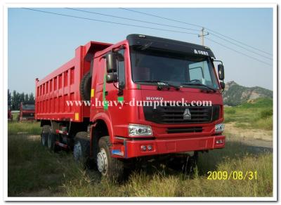 Cina Guidi 8X4 di modello SINOTRUK autocarro a cassone da 336 cavalli vapore/autocarro con cassone ribaltabile con il sistema di sollevamento di HYVA Hdraulic in vendita