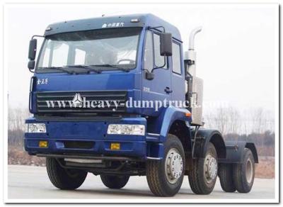 Cina Camion manuale del trattore del cambio di Sinotruk 371hp per la trazione del rimorchio basso staccabile del letto del collo d'oca in vendita