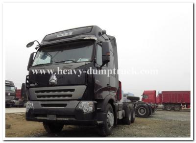Cina colore 6x4 e 420hp del nero del camion della testa del trattore di rimorchio di howo A7 del sinotruk con la ruota 90# quinto in vendita