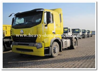 Cina Il trattore del camion 420hp del trattore di Howo A7 si dirige verso la trazione del semirimorchio cisterna in serie del cemento in vendita