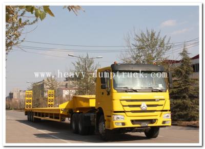 Cina colore lungo capo di giallo della cabina del camion/motore primo/trattore del trattore di howo 6x4 EUROII del sinotruk in vendita