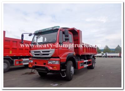 Cina Cabina rossa dell'autocarro a cassone del sinotruck 6x4 di SWZ con le parti e la molla a lamelle parabolica in vendita