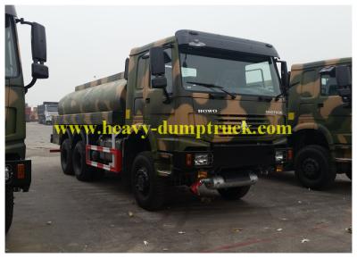 Cina Capacità cubica del carro armato dei tester dell'autocisterna 25 dell'autocisterna/combustibile dell'olio di howo di Sinotruk 336 cavalli vapore per uso dei militari in vendita