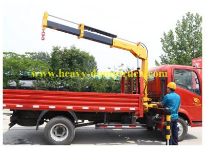 China 4x4 5 tons Sany crane Truck Mounted Hydraulic Crane 2190 - 5200 mm Outtrigger span for sale