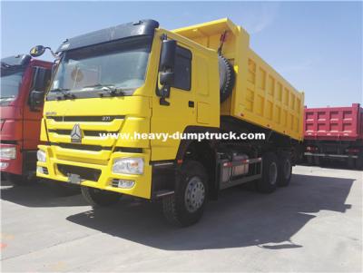 Cina autocarro con cassone ribaltabile di 371hp 20m3 Sinotruk Howo ZZ3257N3847A con il pneumatico 12.00R20 per il mercato del Ghana in vendita