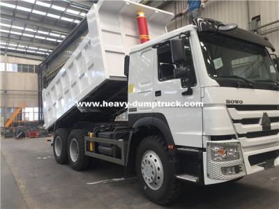 Cina 371hp 30 tonnellate di Sinotruk Howo dell'autocarro con cassone ribaltabile ZZ3257N3847A di ascensore della parte anteriore con HYVA per il mercato di Filippine in vendita