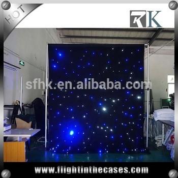 China RGB twinkling star curtain led star cloth for wedding for sale