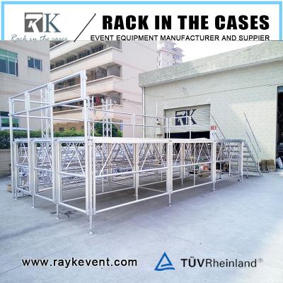 China Anti-slip aluminium frame easy assembling school portable stage deck with adjustable leg from RK China you deserve it for sale