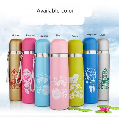 China 500ml Stainless Steel Vacuum Flask Thermos Travel Mug Stainless Steel Cup for sale