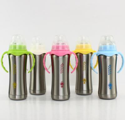 China Double Wall Stainless Steel Vacuum Flask Feeding Bottle Baby's Cup 180ml/220ml for sale