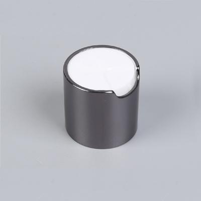 Cina Nappa 24/410 Grey Aluminium Disc Cap brillante per la lozione del corpo dello sciampo in vendita
