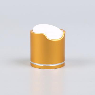Cina 24/410 di 20mm Matte Gold Aluminum Bottle Caps con la linea d'argento della decorazione in vendita