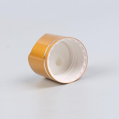 Cina 24/410 di 20mm Matte Gold Aluminum Bottle Caps con la linea d'argento della decorazione in vendita