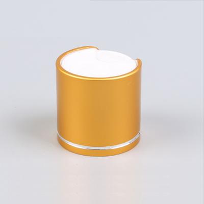 Cina 24/410 di 20mm Matte Gold Aluminum Bottle Caps con la linea d'argento della decorazione in vendita