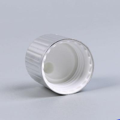 Cina FDA RAGGIUNGE 24/410 di argento brillante del tappo di bottiglia di alluminio costolato dello sciampo in vendita