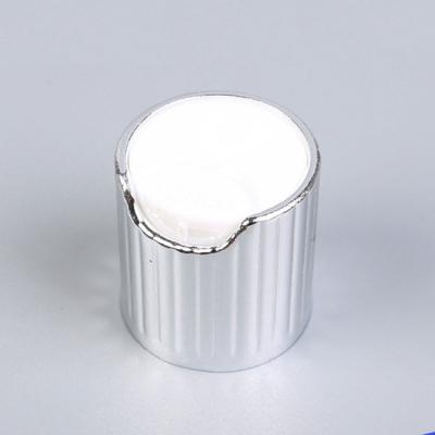 Cina FDA RAGGIUNGE 24/410 di argento brillante del tappo di bottiglia di alluminio costolato dello sciampo in vendita