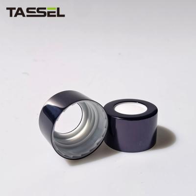 Cina 28/410 di tappo di bottiglia blu scuro del diffusore con il coperchio a vite di alluminio della fodera del PE in vendita