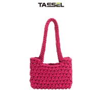 Chine Sac d'épaule conçu de rose de sac de Kniited de main de beauté pour le paquet de cadeau à vendre