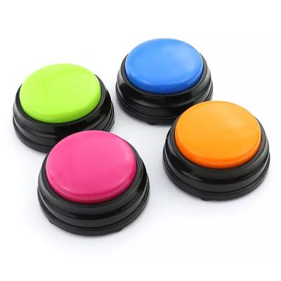China Set of 4 funny easy talking buttons custom speaking sound button dog talk buzzer for sale