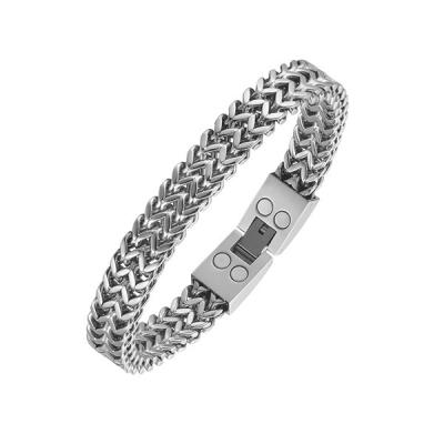 China 2021 Mens Stainless Steel Jewelry Cuban Bracelet Gold Plated 18k Chain Bracelet for sale