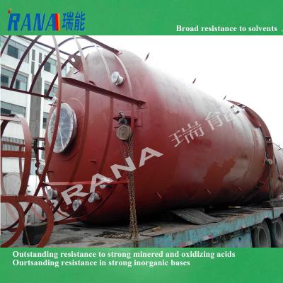 China Professional Factory directly sale 75 cubic steel lining PTFE/ PFA/ ETFE chemical storage tank and vessel for sale