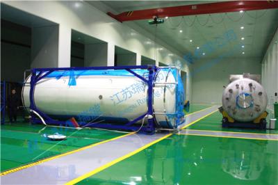China Carbon Steel Lined F30 Sheet Electronic Chemical Acid storage ISO tank for sale
