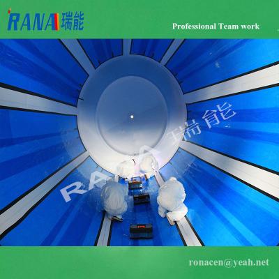 China High Performace Hot sale  PTFE Board lining vessel PTFE tight lining Chemical storage tank strong acid collector for sale